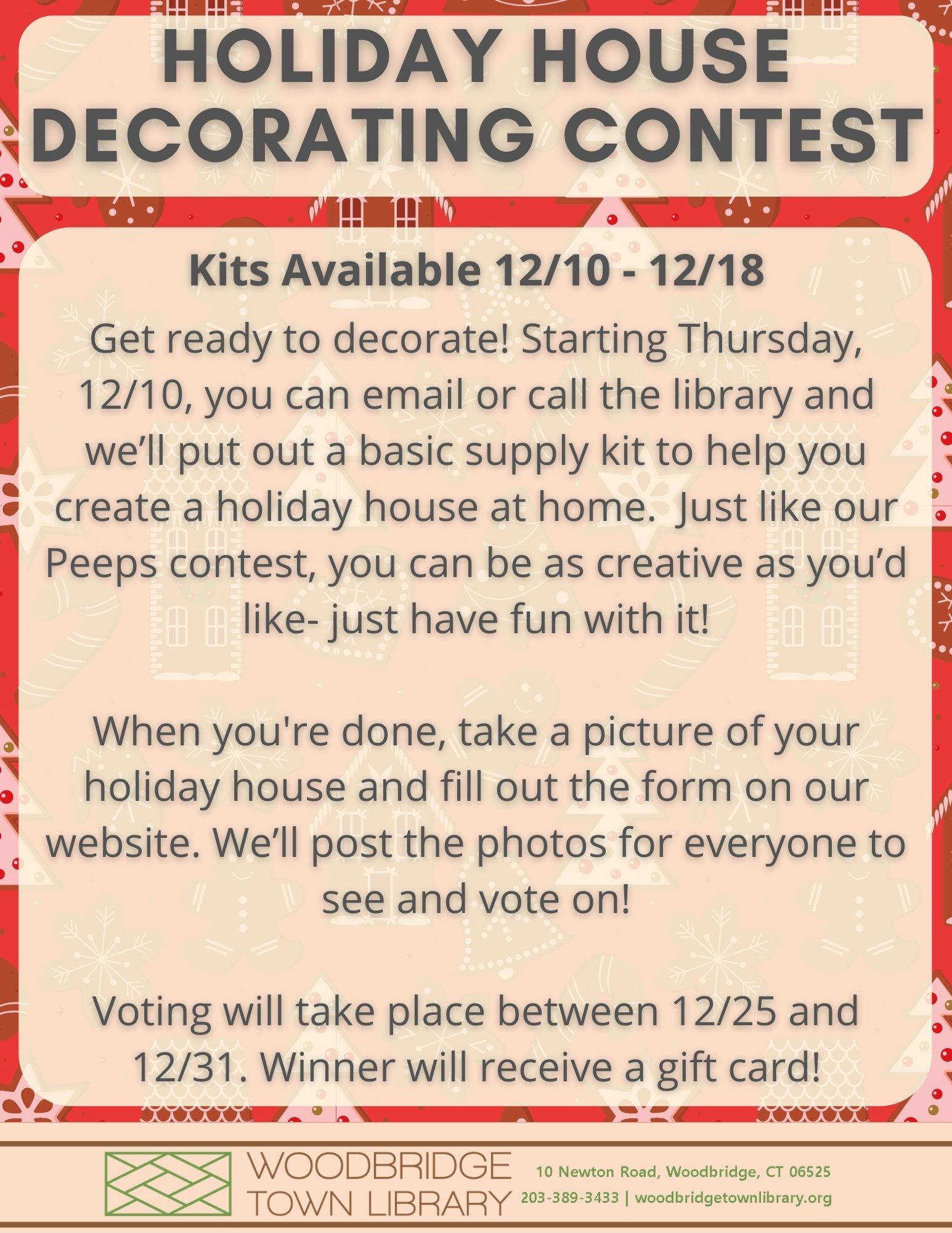 Holiday House Decorating Contest - Woodbridge Town Library