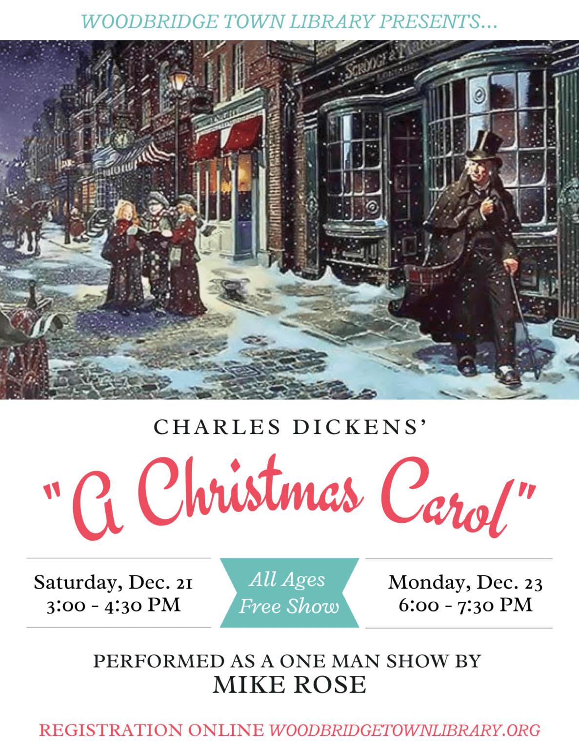 Charles Dickens “A Christmas Carol” – Woodbridge Town Library