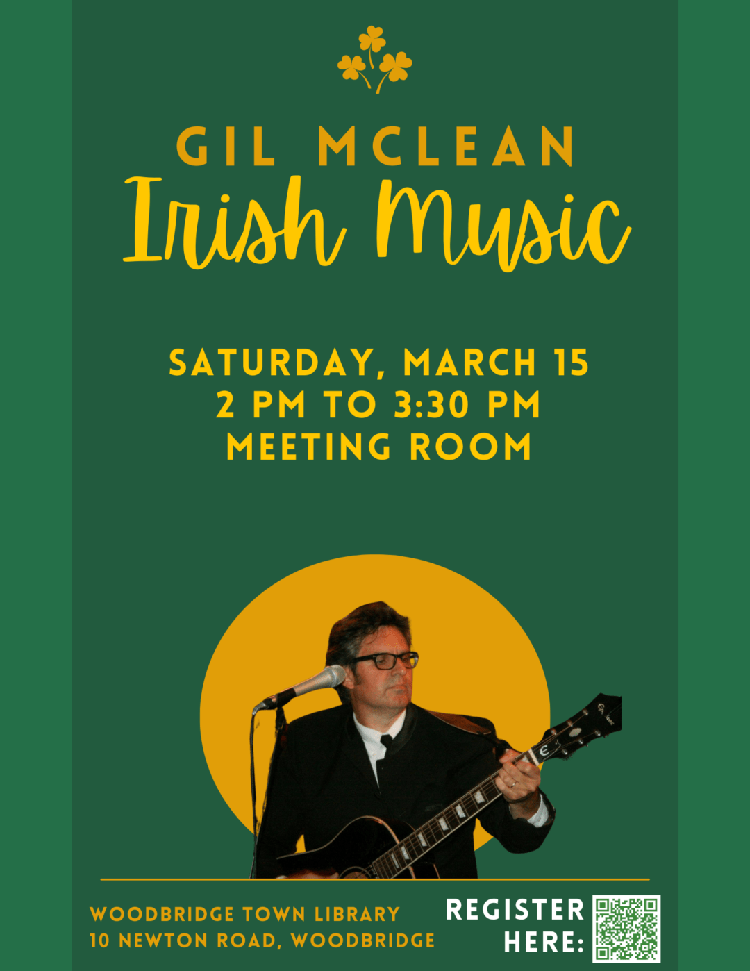 Gil McLean Irish Music – Woodbridge Town Library